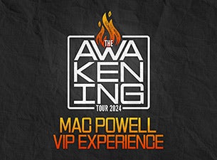 Mac Powell VIP Experience Tickets Oct 19, 2024 Rockford, IL | Ticketmaster